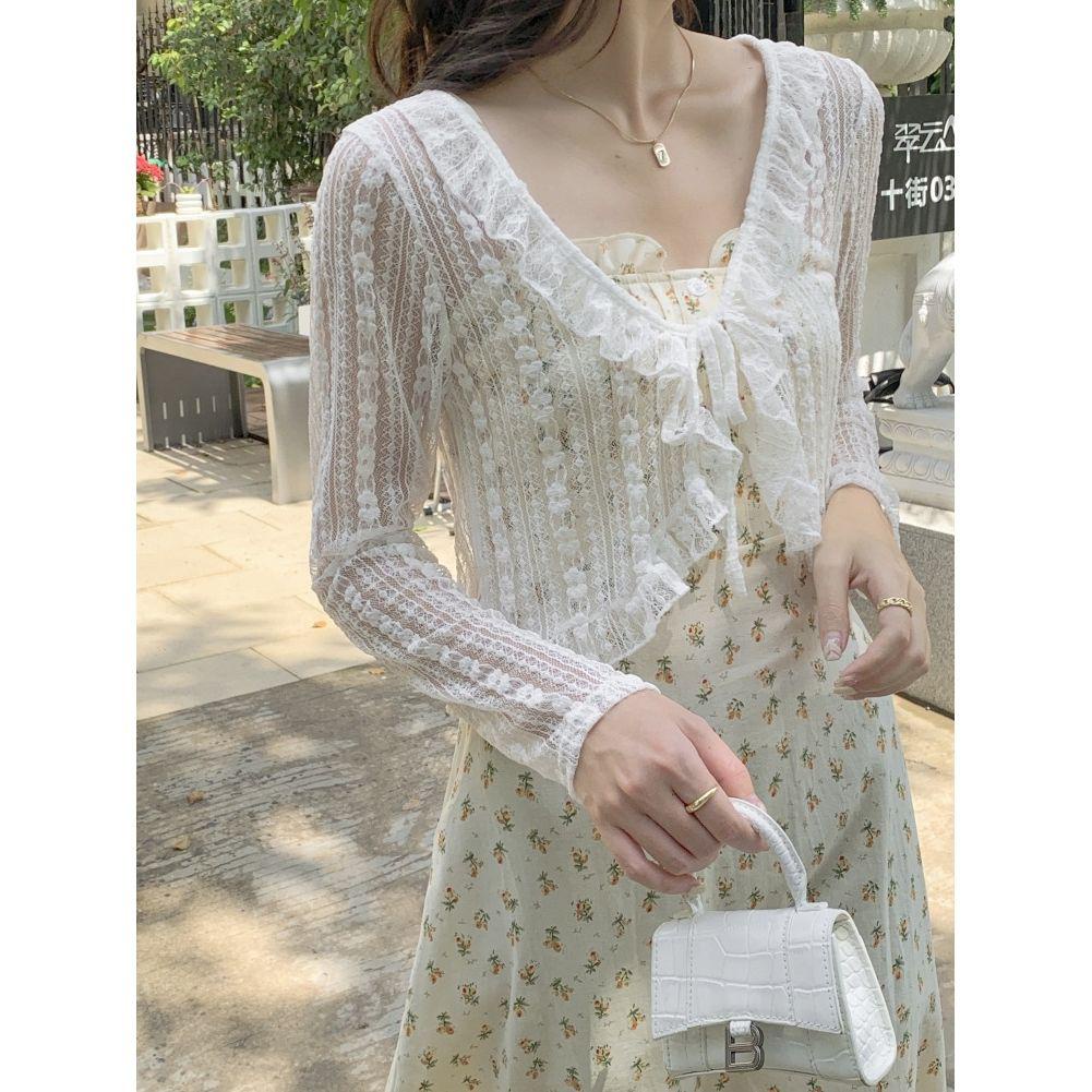 Jual Syal Kecil Musim Panas dengan Rok Super Peri Mantel Pendek Hollow ...