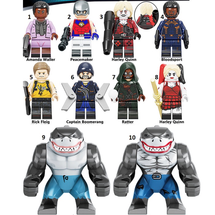Jual Amanda Waller Peacemaker Harley Quinn Bloodsport Rick Shark ...