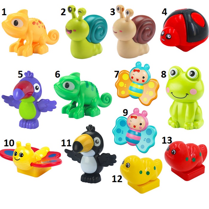 Jual Chameleon Caterpillar Butterfly Frog Ladybug Bird Minifigure Lego ...