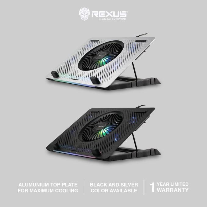 Jual Rexus Cooling Pad / Coolingpad Breeze B150 5 Fan With RGB | Shopee ...