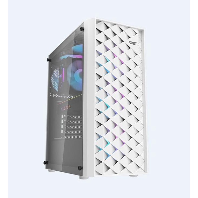 Jual Casing Aigo DarkFlash DK351 WHITE - FREE 4 FAN RGB - mATX, ATX ...