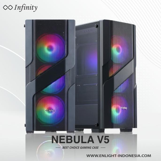 Jual Casing INFINITY NEBULA V5 Tempered Glass - ATX, mATX Gaming Case ...
