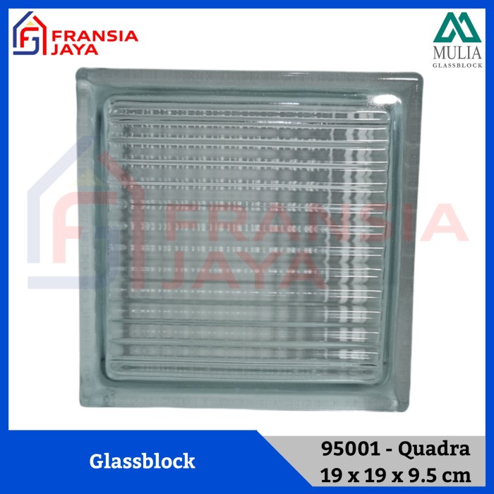 Jual GRAB/GOJEK Glassblock Glass Block Mulia 95001 (Quadra) (6 pcs ...