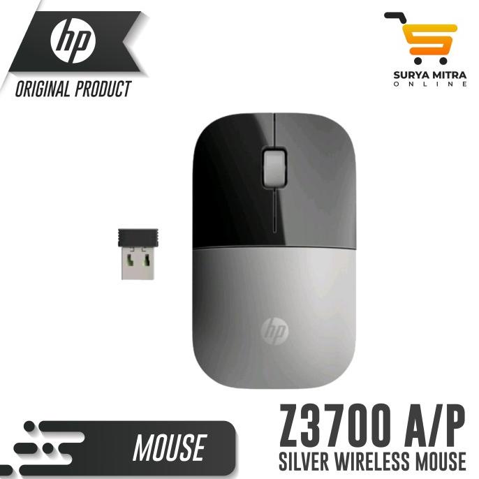 Jual Mouse Wireless HP Z3700 Silver Sleek Design | Shopee Indonesia
