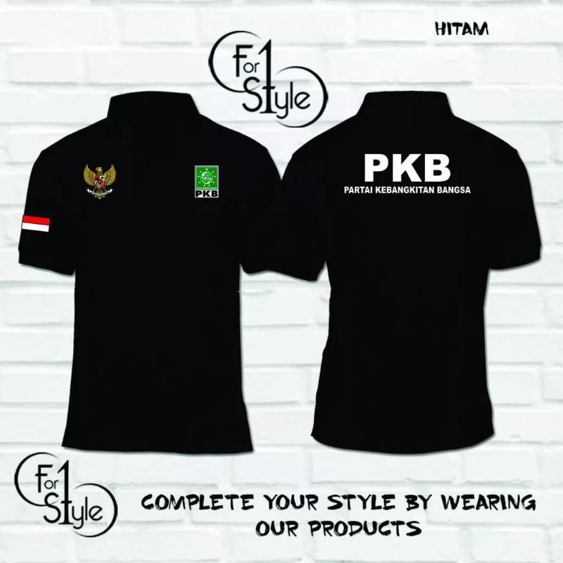Jual BAJU POLO KERAH PKB PARTAI KEBANGKITAN BANGSA | Shopee Indonesia