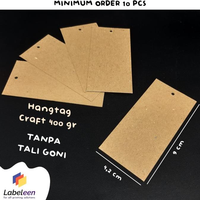 Jual Hang Tag Polos Coklat/ Hangtag Craft | Include Tali Goni | Shopee ...