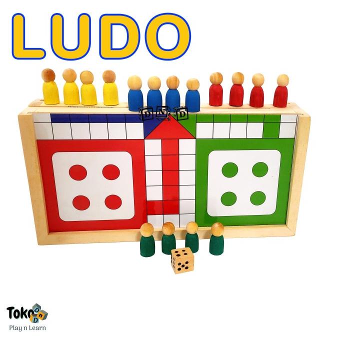 Jual Mainan Anak Keluarga Family Board Game Ludo Permainan Papan Kayu ...