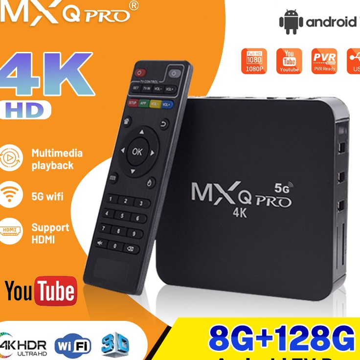 Jual Import Terbaik Android tv box 4G+64G&8G+128G Smart TV Box MXQ Pro ...
