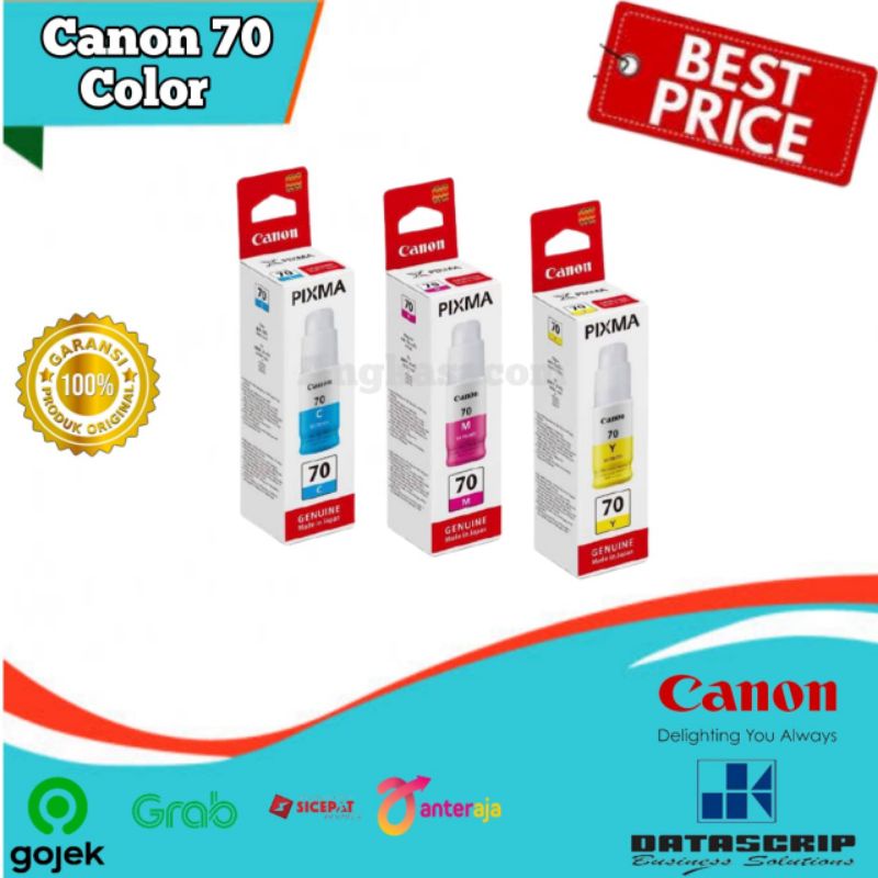 Jual Tinta Canon GI-70 GI 70 Cyan Magenta Yellow / Color Original Ink ...