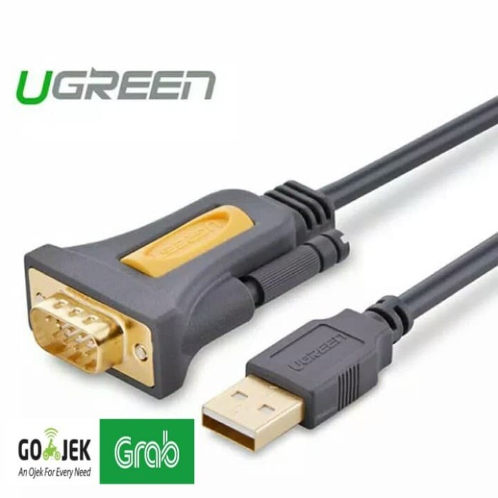 Jual Ugreen Serial RS232 / DB9 male to USB Kabel Adapter Converter ...