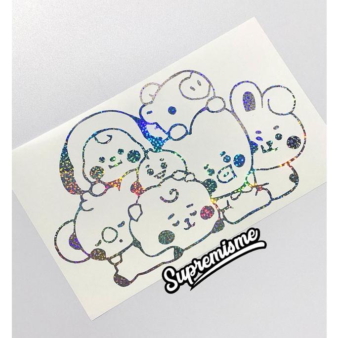 Jual Variasi Stiker Hologram Bts Army 6, Stiker Seri Bts21 Untuk Laptop ...