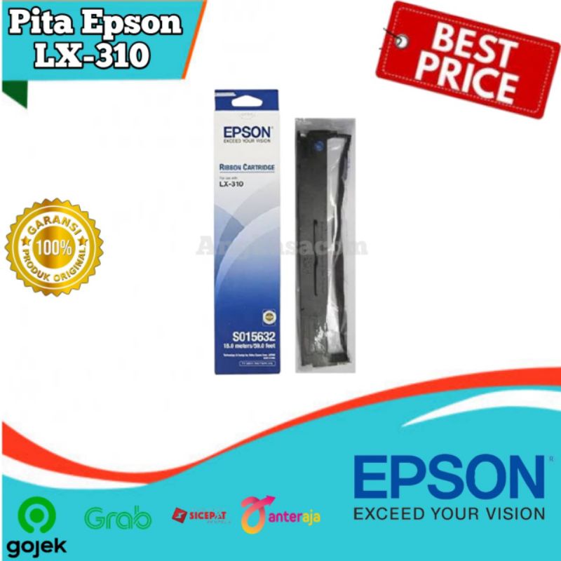 Jual Epson Ribbon Cartridge Pita Tinta LX-310 LX 310 Original | Shopee ...
