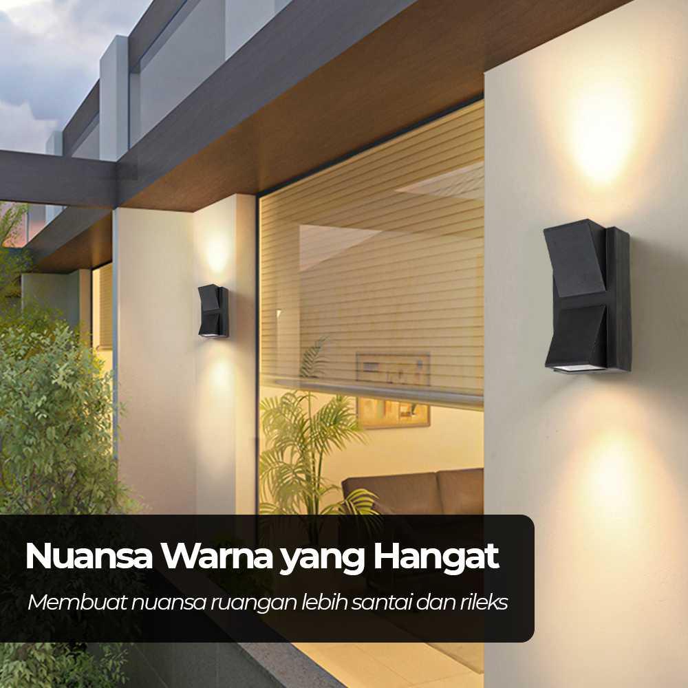 Jual Lampu Dinding Teras Rumah Hias Halaman Rumah LED Outdoor Warm ...