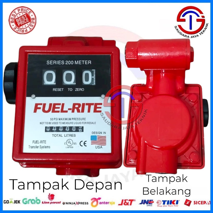 Jual PROMO!!! METERAN MINYAK SOLAR / FLOWMETER FUEL RITE 1" 3 DIGIT FU ...