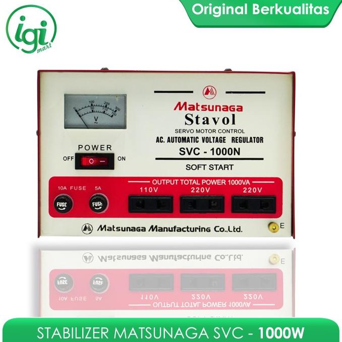Jual Stavolt SVC 1000W Matsunaga / Stabilizer SVC 1000VA MTS / 1000 Watt | Shopee Indonesia
