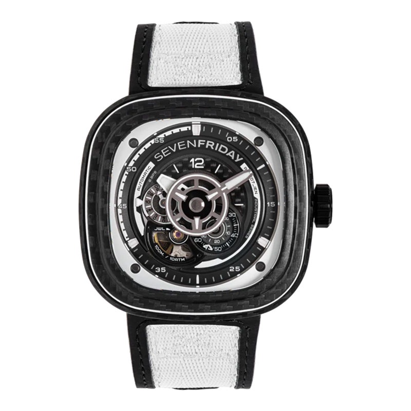 Jual Jam Tangan SEVENFRIDAY White Carbon P3C/07 Automatic Dual Tone ...