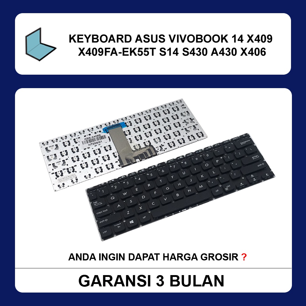 Jual Keyboard Asus Vivobook 14 X409 x409fa-ek55t S14 S430 A430 X406 ...
