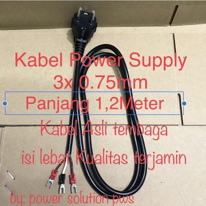 Jual Kabel listrik buat Jpn power Supply psu jaring cctv 1.2M | Shopee ...