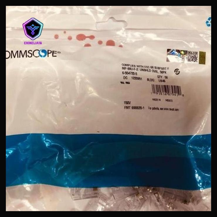 Jual AMP Commscope Connector RJ45 Cat5 RJ-45 Cat.5e Original eninelia16 ...