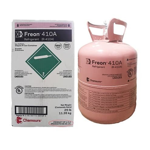 Jual Refrigerant 410a Chemours USA / freon R410a ( 11.35 kg ) | Shopee ...