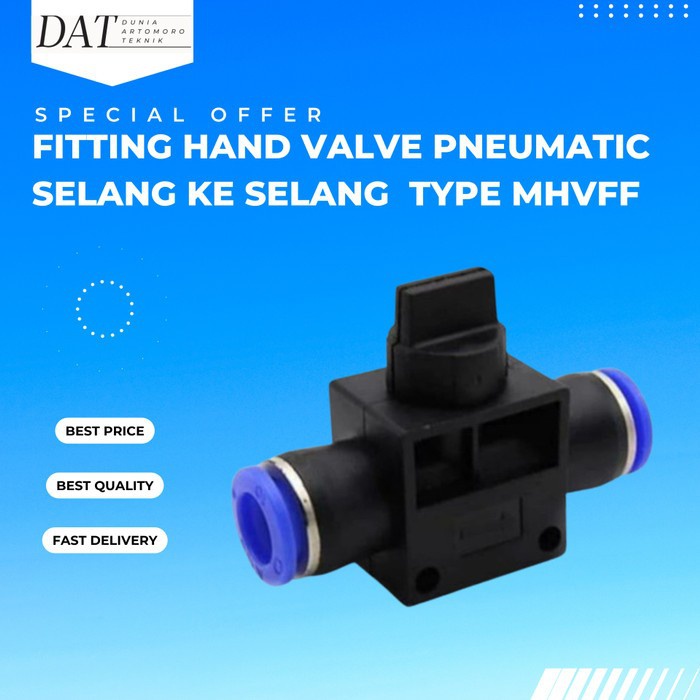 Jual MHVFF 8 Fitting Kran Hand Valve Slip Lock Selang 8mm x 8mm | Shopee Indonesia