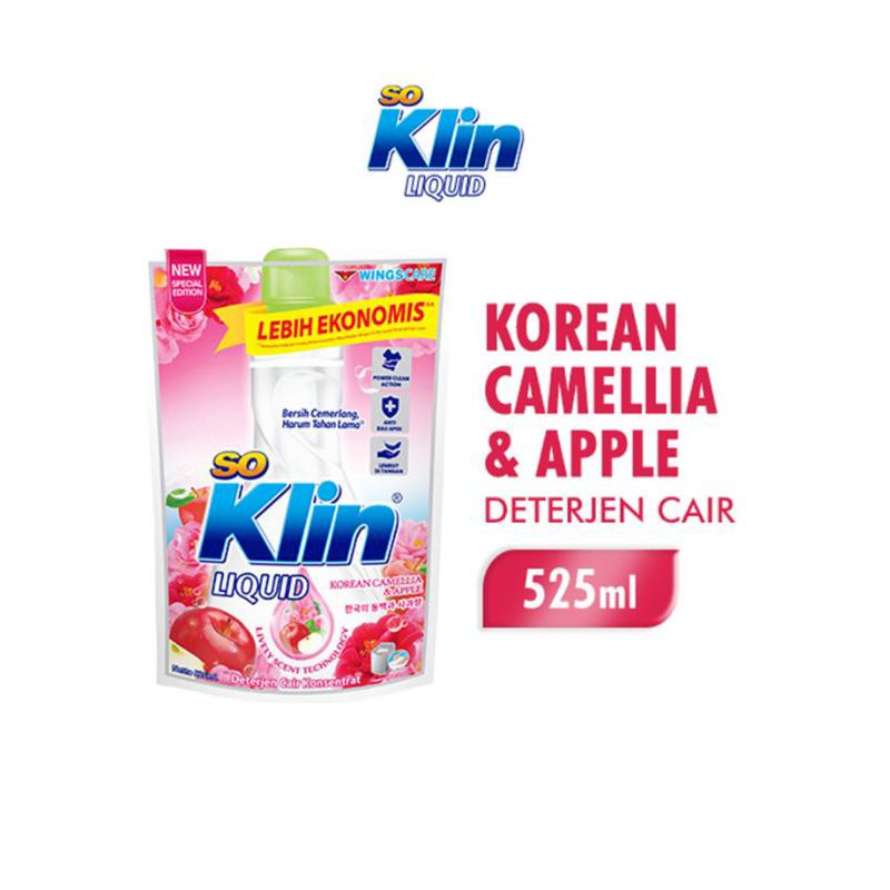 Jual SOKLIN Liquid Detergent Cair 525 ml | Shopee Indonesia