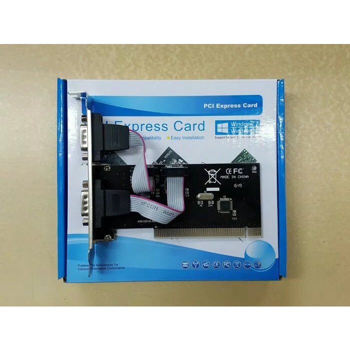 Jual PCI EXPRESS CARD SERIAL RS232 DB9 2 PORT | Shopee Indonesia