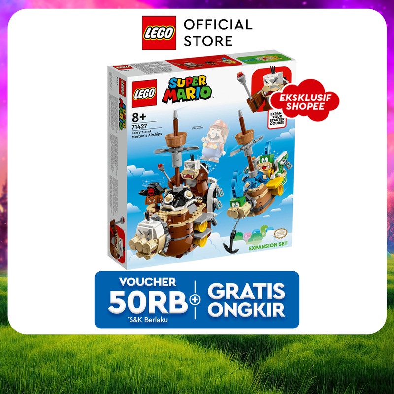 Jual LEGO Super Mario 71427 Larry’s and Morton’s Airships Expansion Set ...