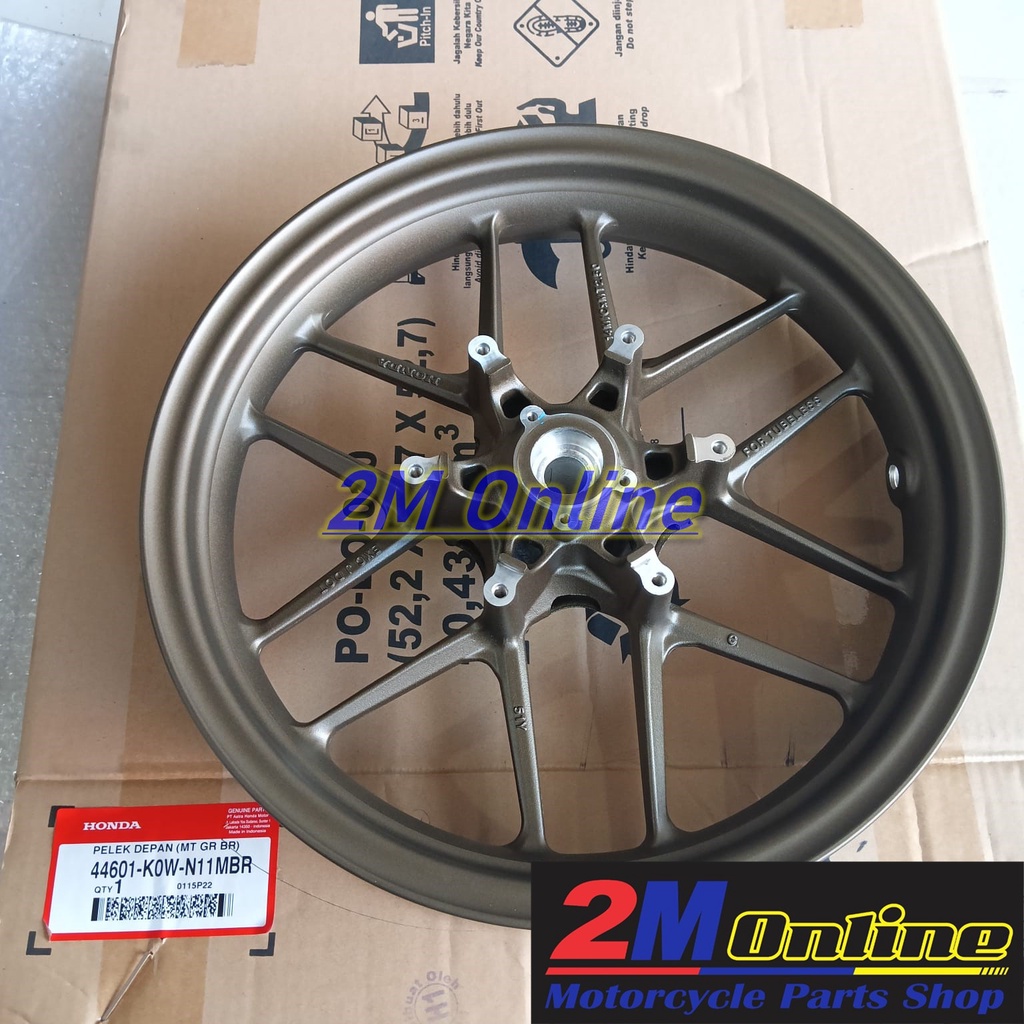 Jual 44601K0WN11MBR Velg CW ADV 150 ABS Depan Brown Ori AHM | Shopee ...