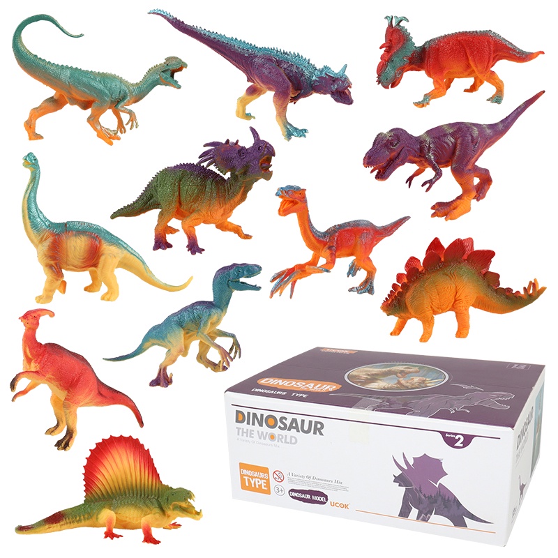 Jual Mainan Dinosaurus 12Pcs Set dengan Peta Mainan Dino Model Edukasi ...