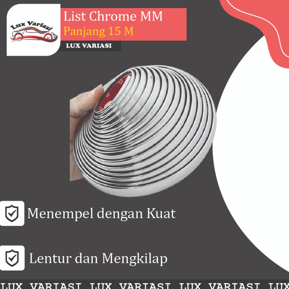 Jual {Original} List Chrome Mobil Universal Kaca Sill Pintu Bemper ...