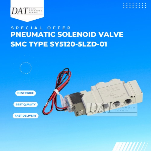Jual Solenoid Valve SMC SY5120-5LZD-01 Selenoid Valve SY5120 5LZD 01 DC 24 | Shopee Indonesia