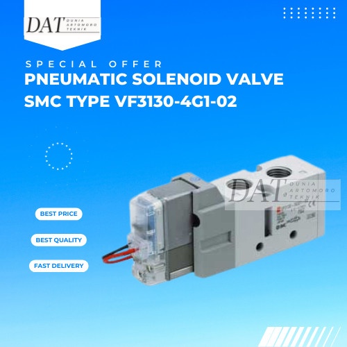 Jual Solenoid Valve SMC VF3130-4G1-02 Selenoid Valve VF 3130 4G1 02 AC 220 | Shopee Indonesia