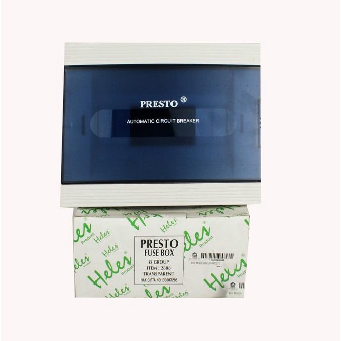 Jual BOX MCB PRESTO 8 Group Inbow Tanam Cover Transparant Heles 2808 ...