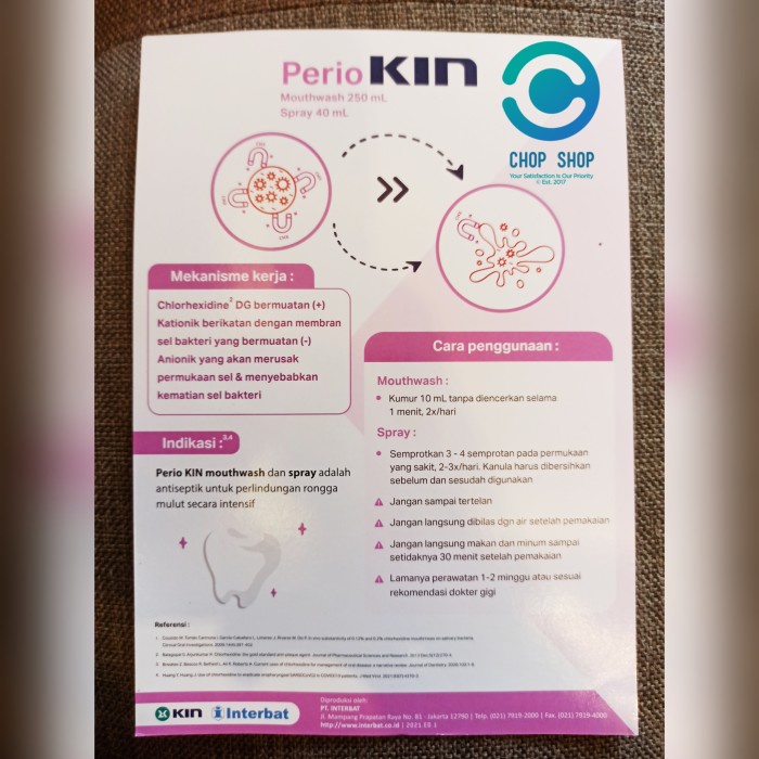 Jual Terlaris Periokin Perio Kin Obat Kumur Chlorhexidine Hexidine Chx ...