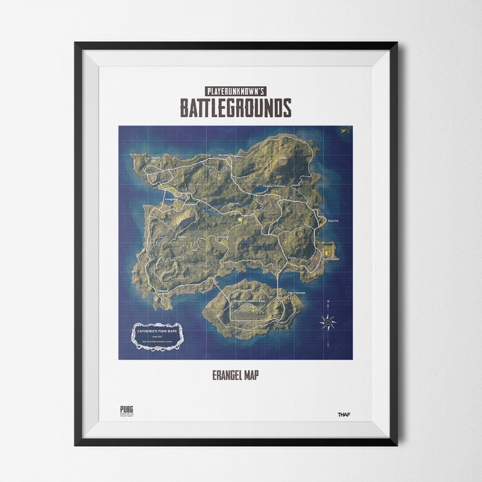 Jual best NEW Poster Peta PUBG PAKET LENGKAP (4 MAP) Limited - UKURAN ...