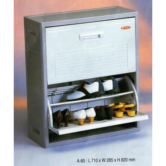 Jual Optima Shoes Rack A-80 Lionstar Lemari/Rack Sepatu Tutup | Shopee ...