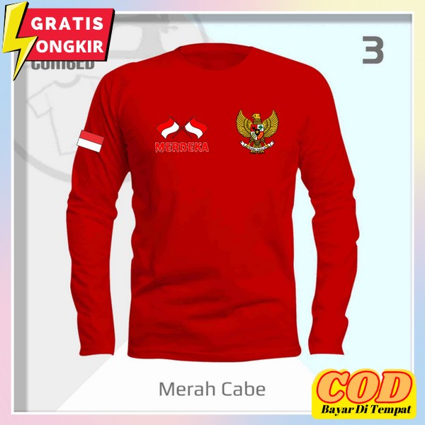 Jual Kahos Mrah Putih Jalan Sehat Bsju Seragam Agustusan Tshirt Dirgahayu Ri 78 Baju Kaos ...