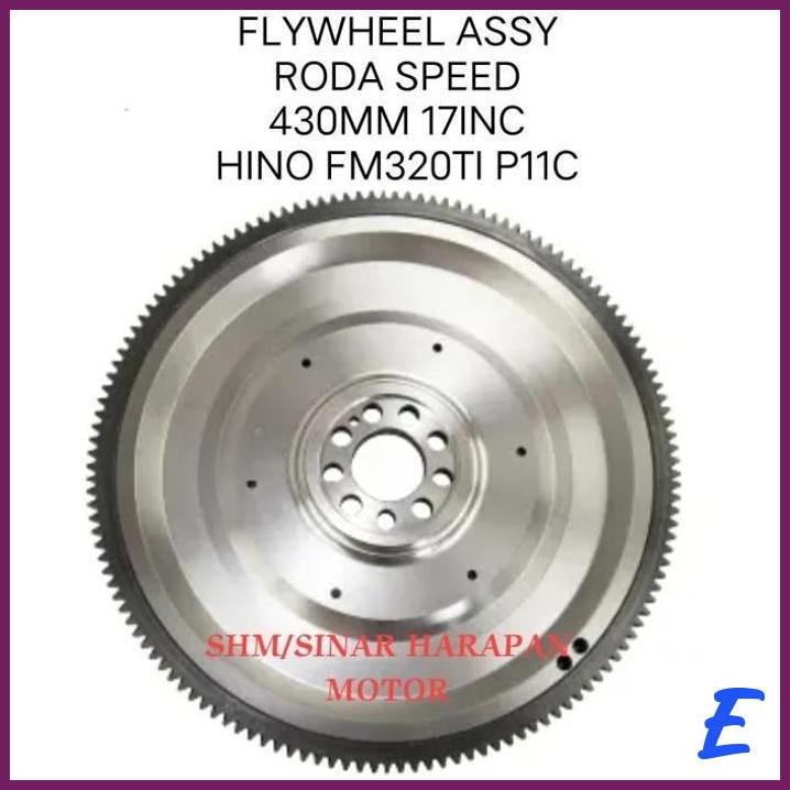 Jual FLYWHEEL ASSY 430MM 17" HINO FM320TI RODA GILA RODA SPEED HINO ...