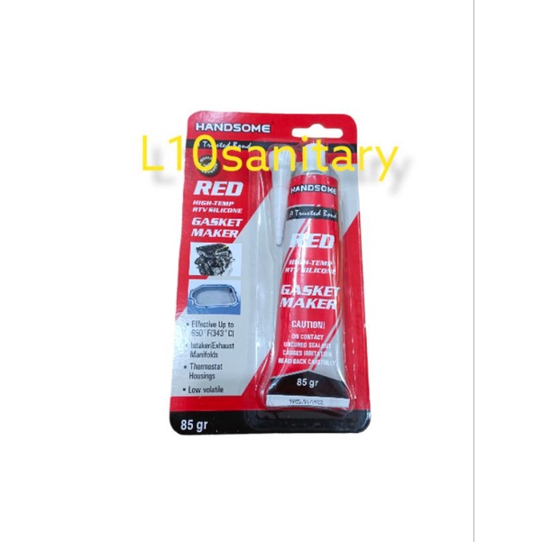Jual RED BESAR Lem Red Silicone / Lem Mesin Gasket Merah BESAR 85gram ...