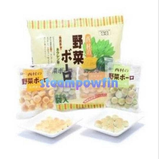 Jual Nishimura Japan Vegetable Roro Pumpkin & Spinach Biscuit Sna ...