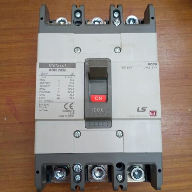 Jual Mccb Abn203C 3P 100A Metasol Ls Original | Shopee Indonesia