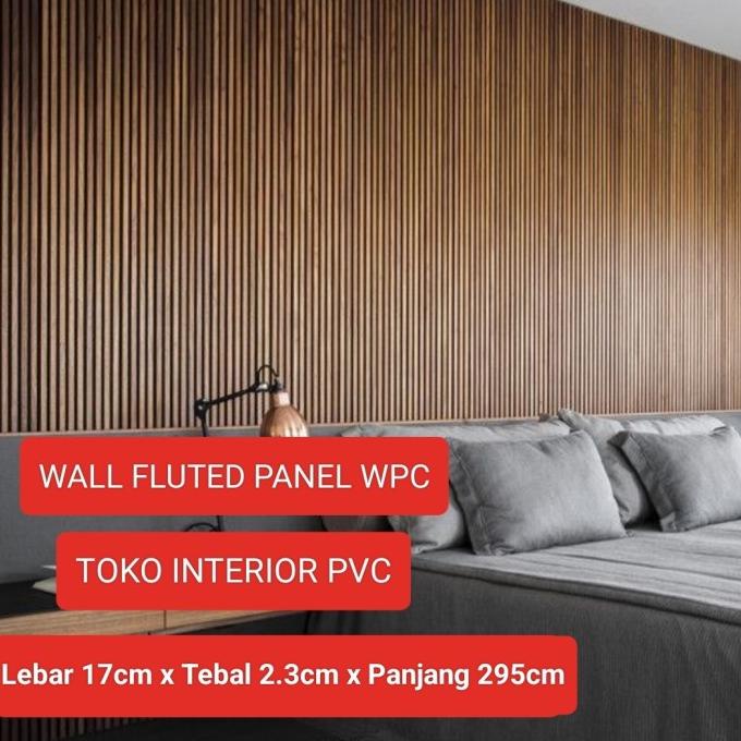 Jual Wall Panel WPC Indoor WPC Fluted Panel Panjang 2.9m | Shopee Indonesia