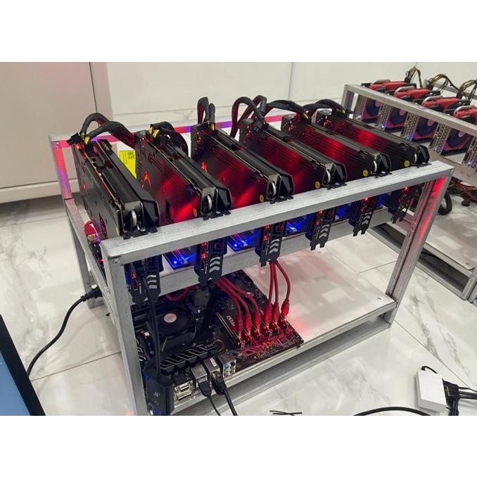 Jual Paket Mining Rig RX 6600 XT 6 VGA Siap Pakai Termurah | Shopee ...