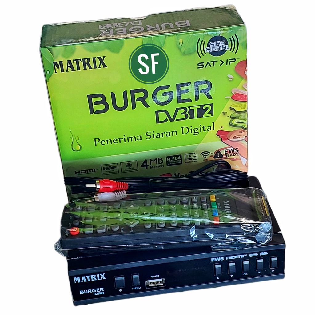 Jual STB Set Top Box TV Digital MATRIX BURGER DVB T2 | Shopee Indonesia