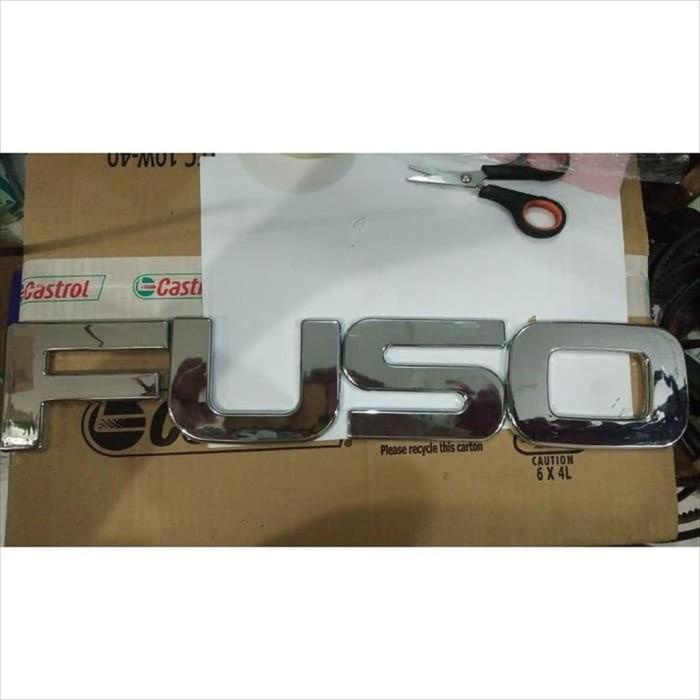 Jual Emblem Logo Sticker Tempelan Tulisan Fuso Mitsubishi Besar | Shopee Indonesia