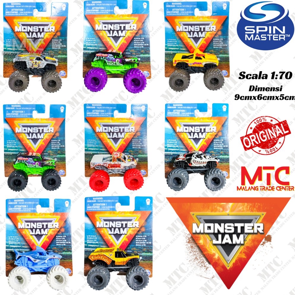 Jual Product Terkece Mainan Mobil Truk Monster Jam Spin Master Skala 1: ...