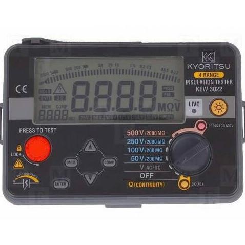 Jual KYORITSU KEW 3022 DIGITAL INSULATION CONTINUITY TESTER MEGGER ...