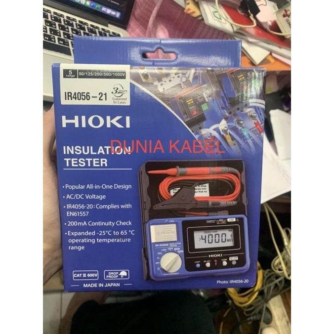 Jual INSULATION TESTER MEGGER HIOKI IR4056-21 |ALAT TES INSULASI ...