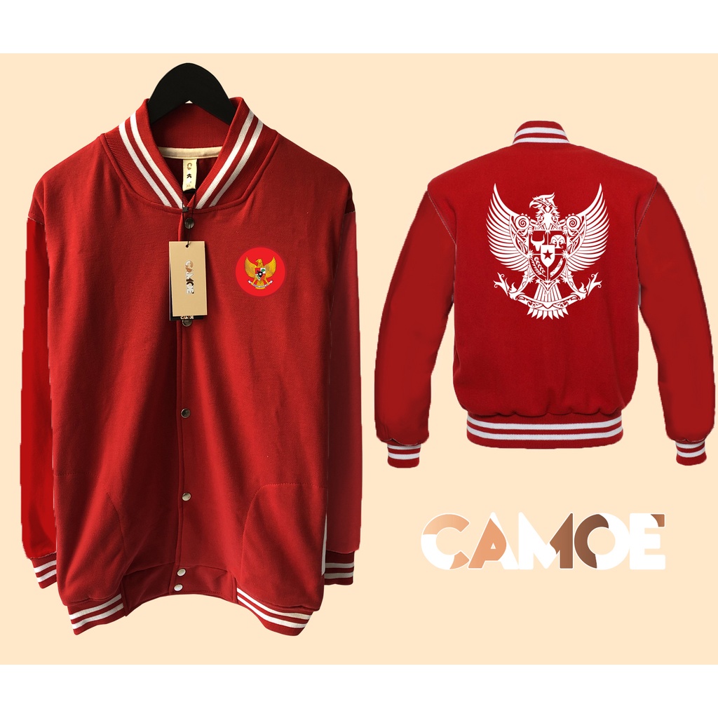 Jual Jaket Varsity Premium CAMOE Garuda Indonesia Batik HUT RI ...